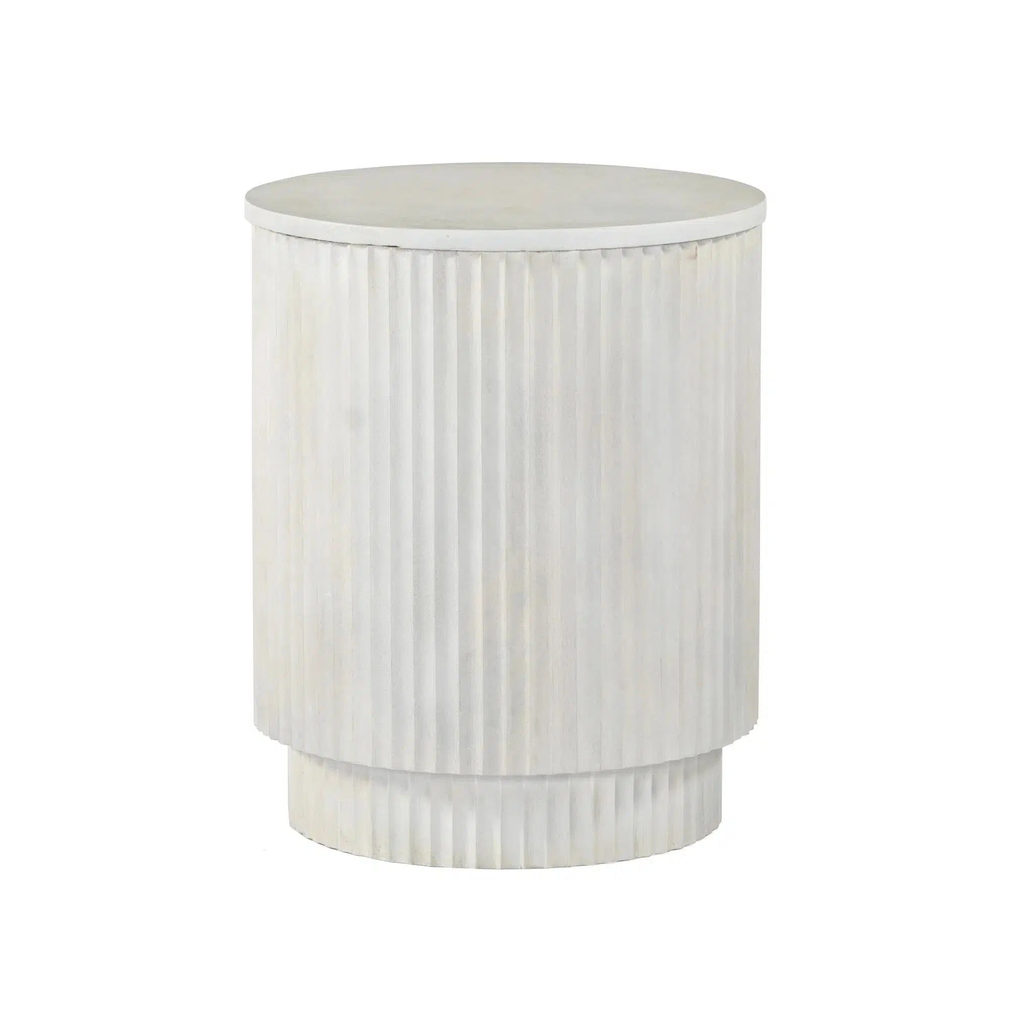 Amara White - Large Side Table – The Designer Rooms